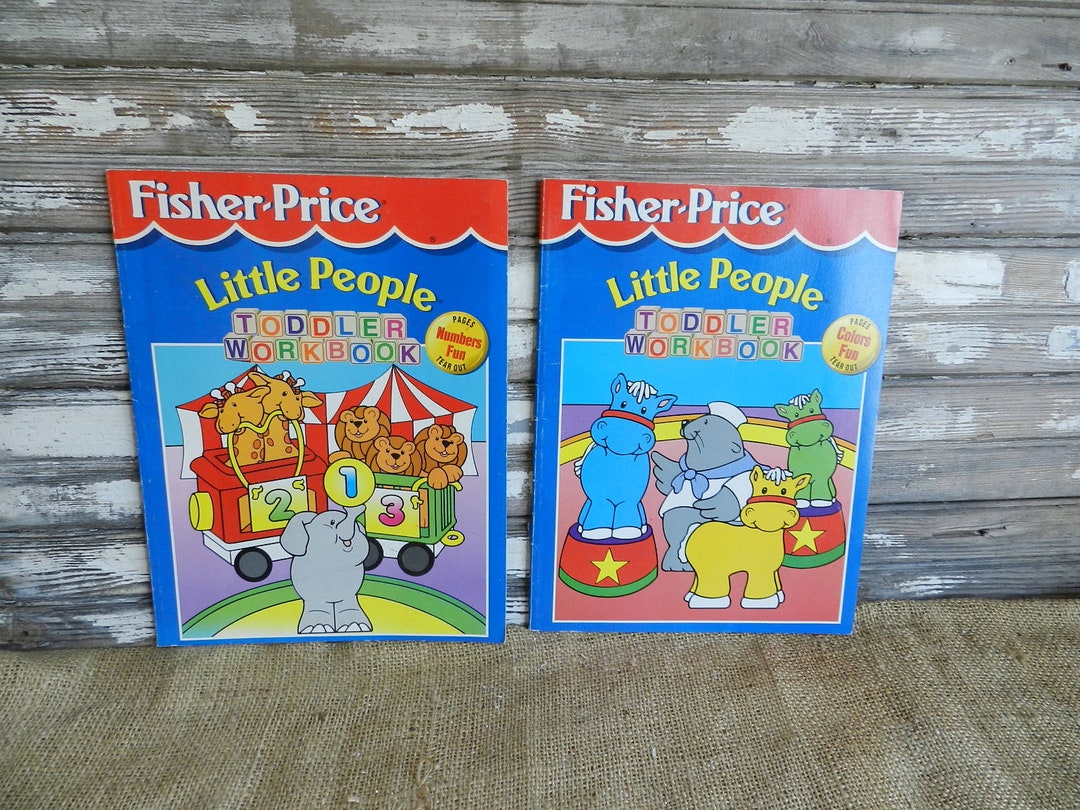 FISHER-PRICE LITTLE People/1997/toddler Workbook/numbers/colors - Etsy