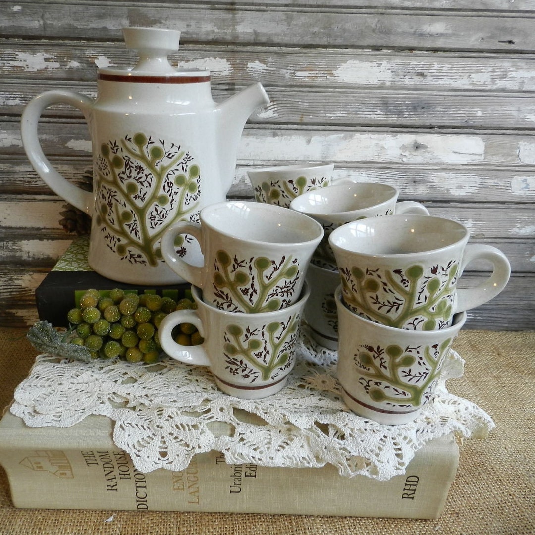 Gorgeous NORITAKE PRIMASTONE TEASET/8328 Green Tree/9 Piece - Etsy