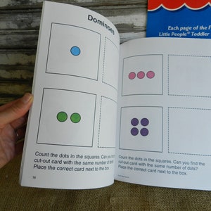 FISHER-PRICE LITTLE People/1997/toddler Workbook/numbers/colors - Etsy