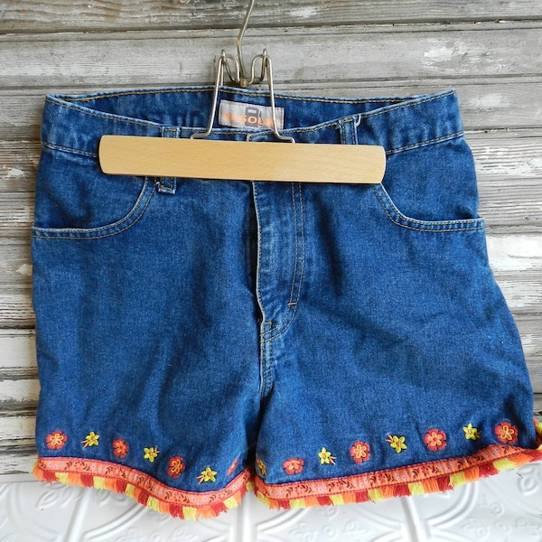 Girls Cut Off Shorts Etsy