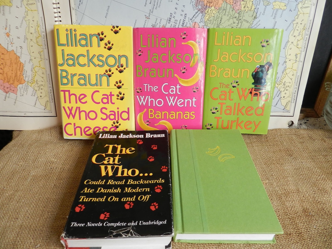 Hardcover/cat WHO BOOKS/ Lillian Jackson Braun - Etsy