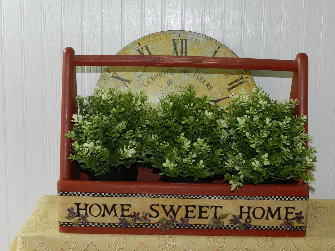 HAND PAINTED Caddy/primitive Rustic Country Decor - Etsy