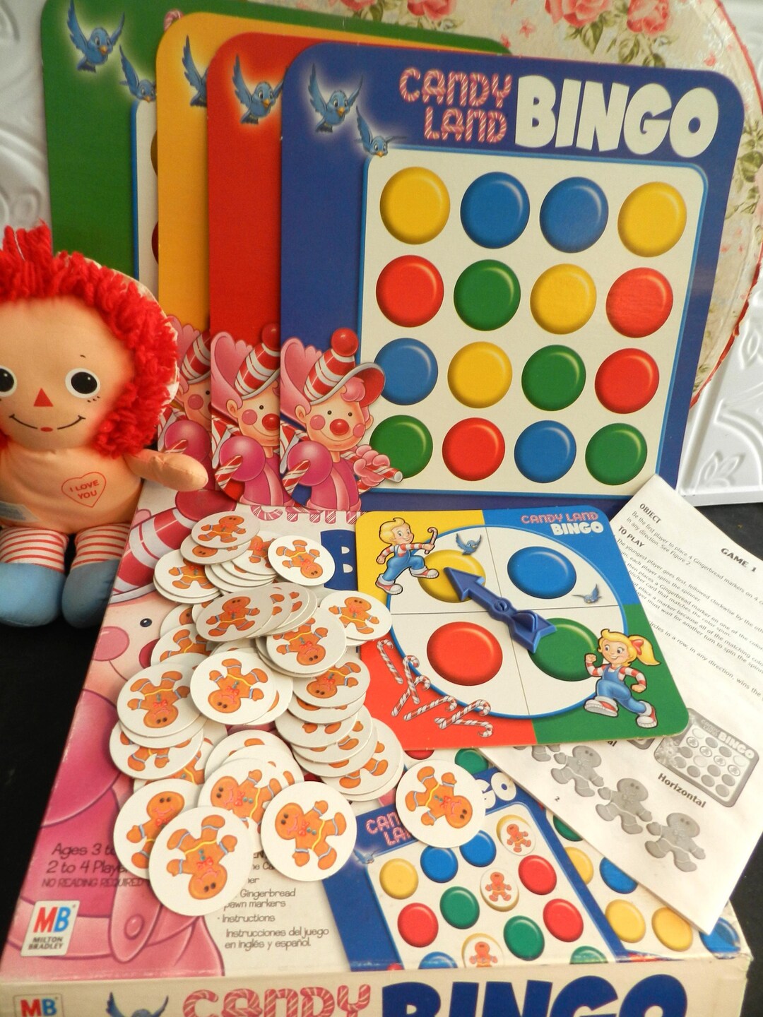 Vintage Candy Land Bingo Game: Color Recognition, 2002, Missing 6 ...