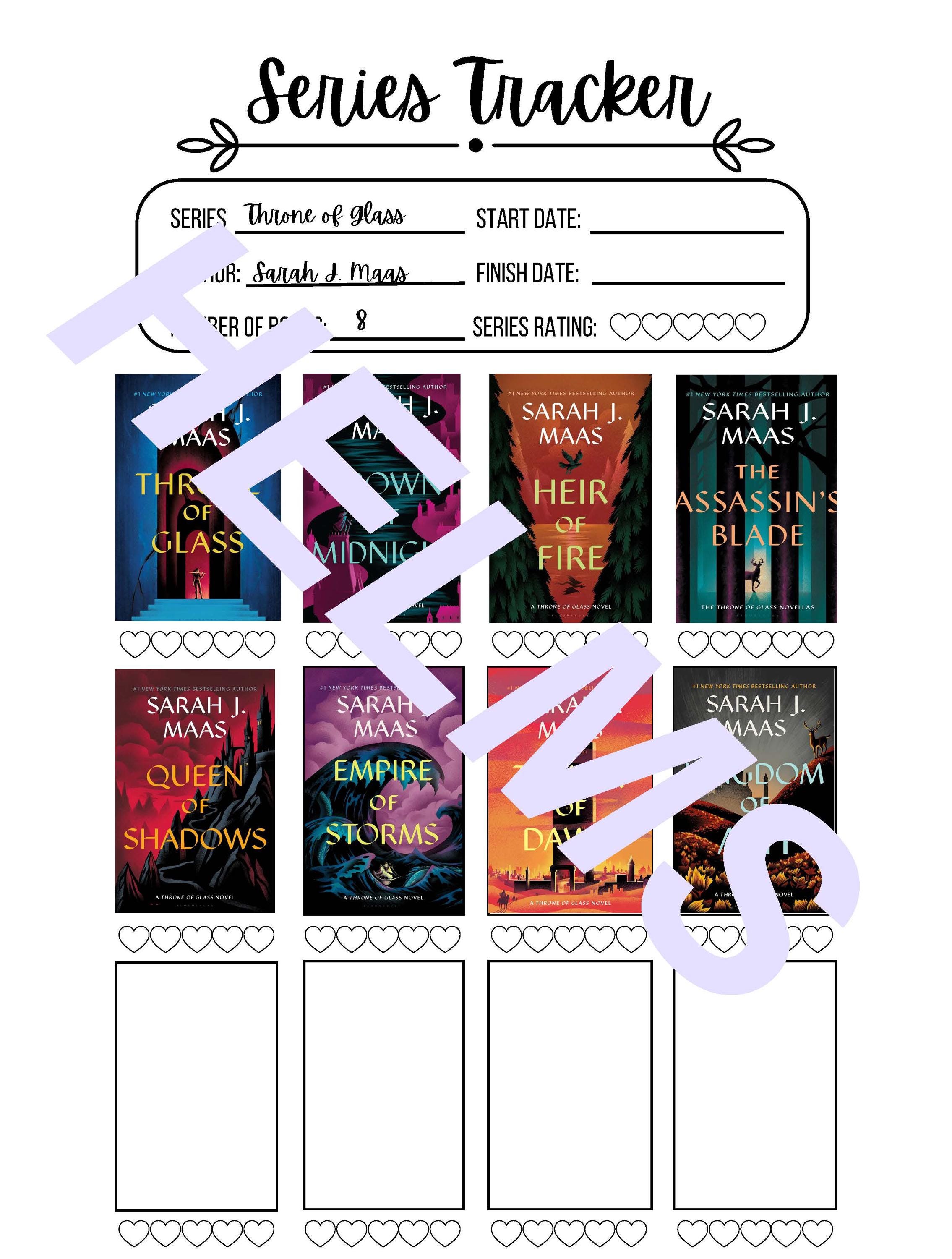Custom Series Tracker Digital Download - Etsy
