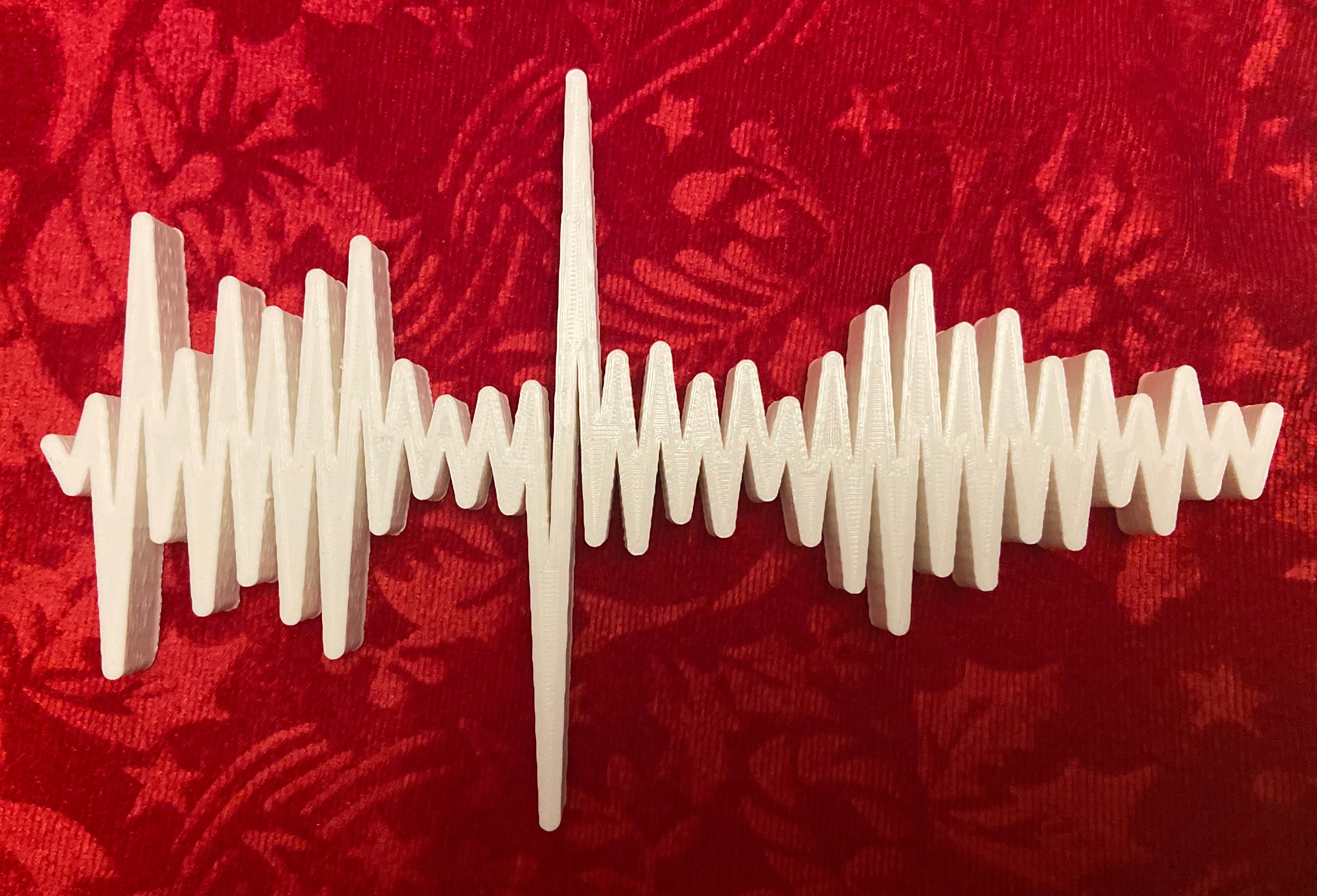 8 Personalized Sound Wave 3D Printed - Etsy