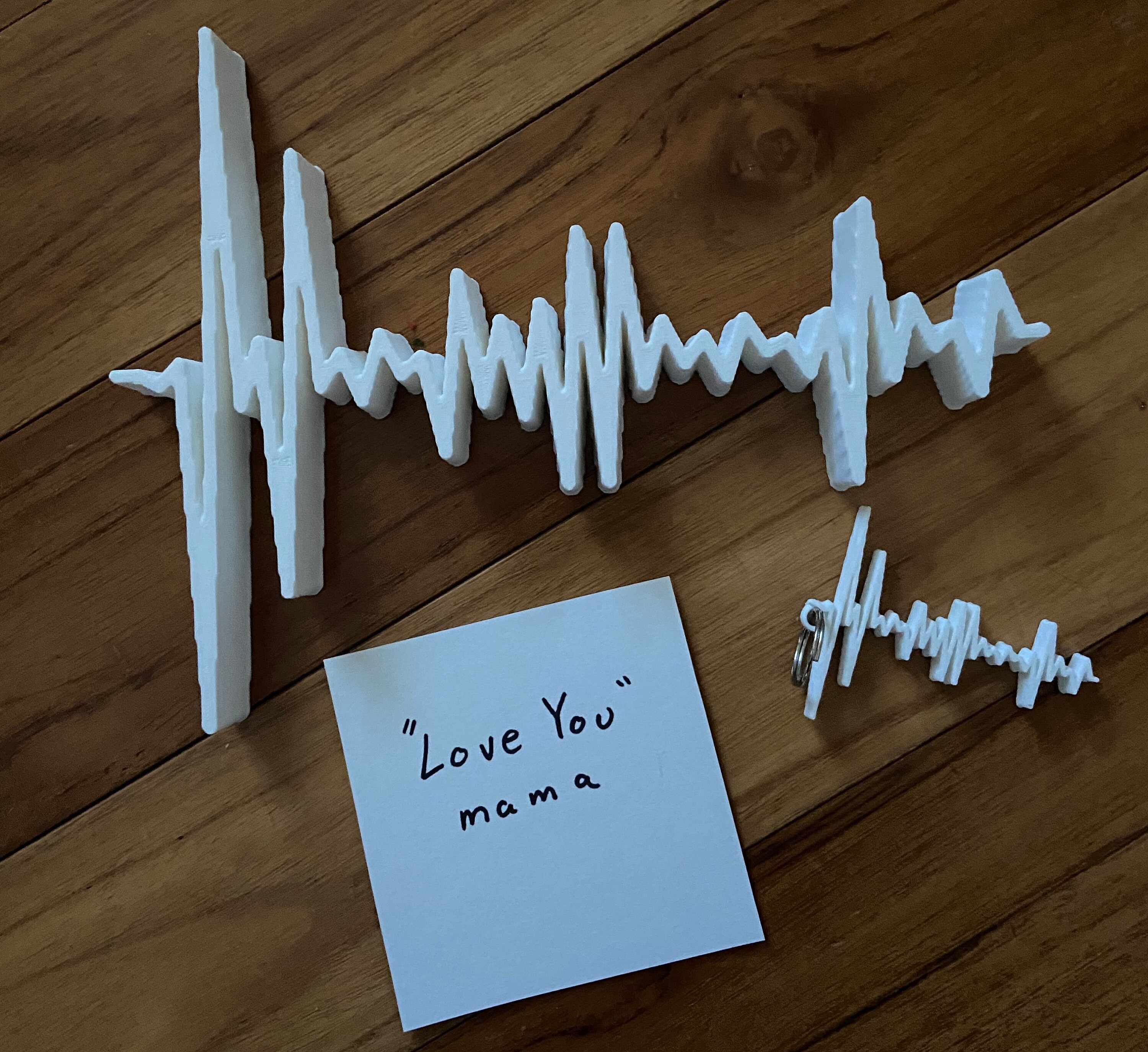 8 Personalized Sound Wave 3D Printed | Etsy