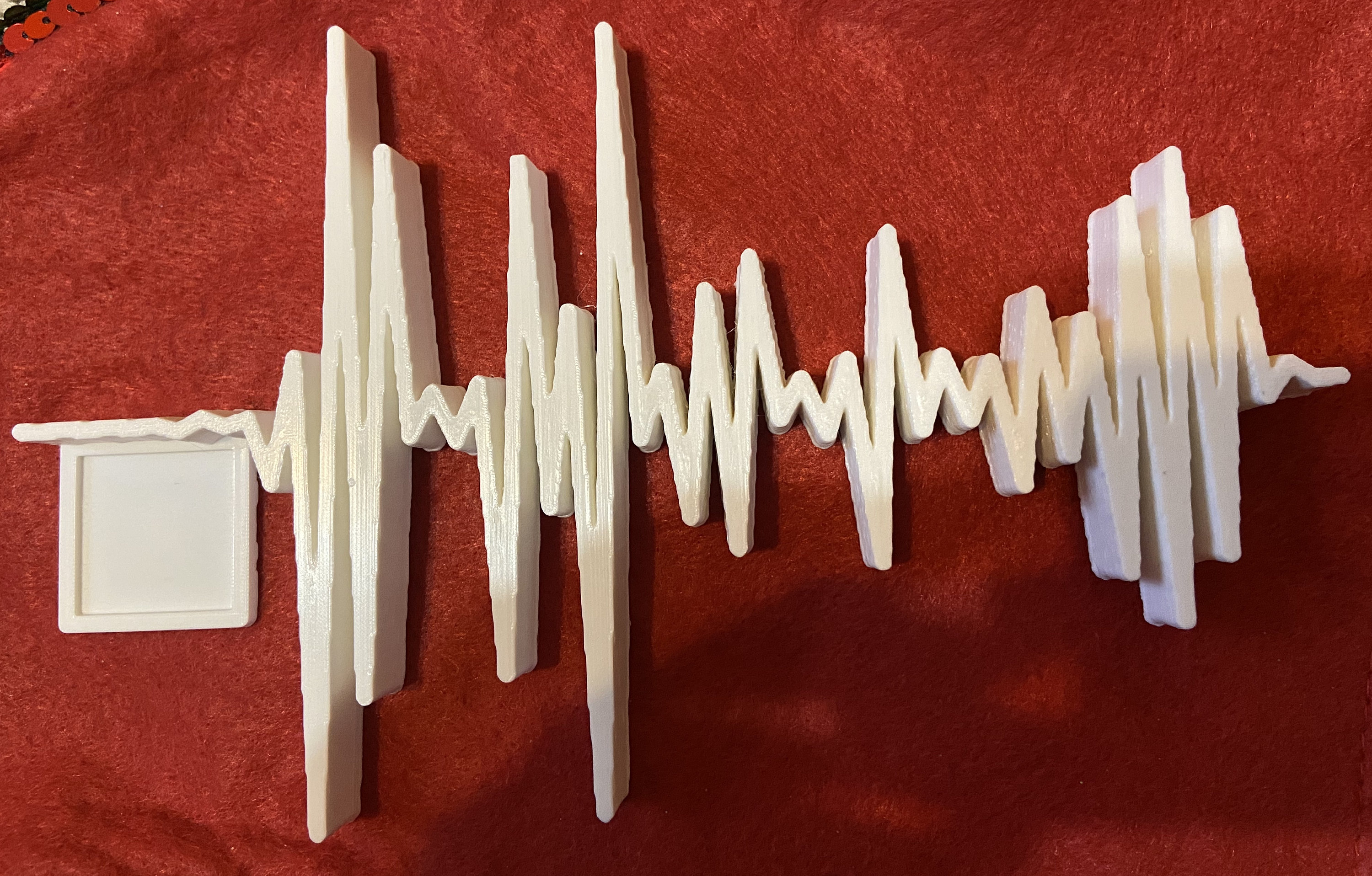 8 Personalized Sound Wave 3D Printed | Etsy