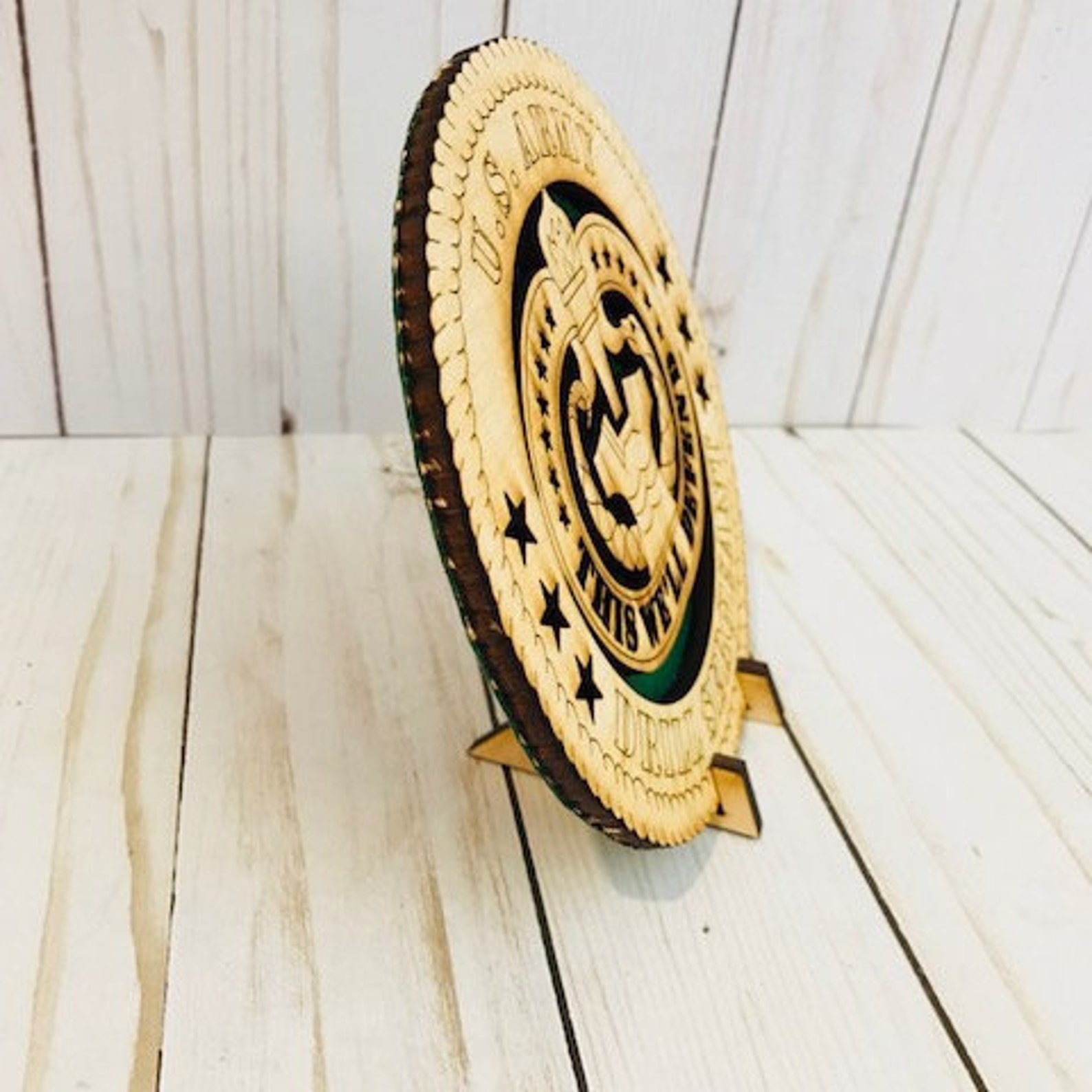 Army Drill Sergeant Wood Decor Emblem-U.S. Laser cut | Etsy