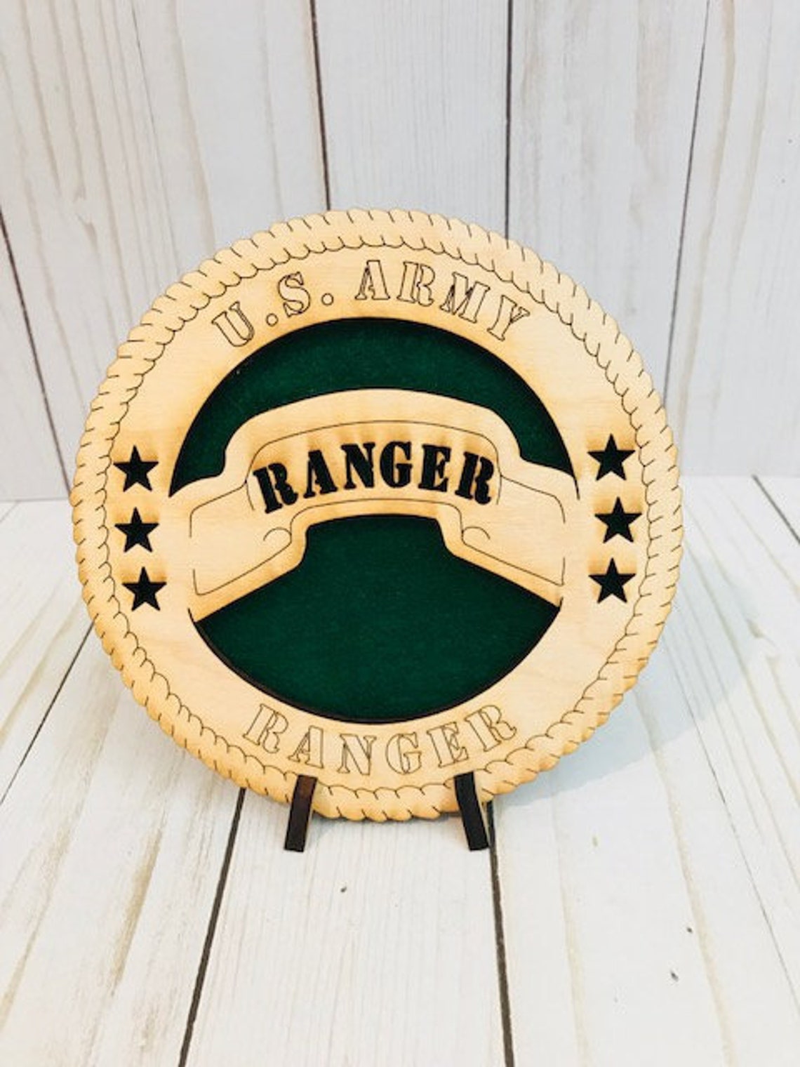 U.S. Army Ranger Laser Cut Wooden Emblem Ranger Plaque | Etsy