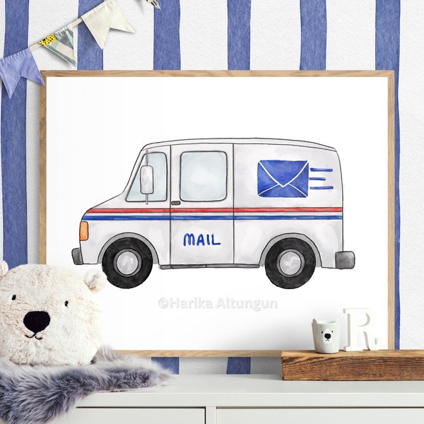 Mail Truck Svg - Etsy