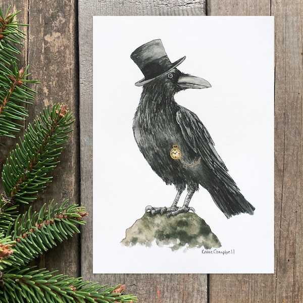 Raven Top Hat - Etsy