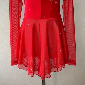 Red Skating Dress Girls Size 14 - Etsy