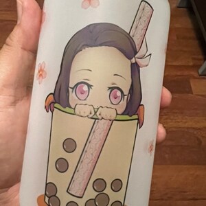 Anime DS Pretty Devil Boba Frosted 16oz Tumbler - Etsy