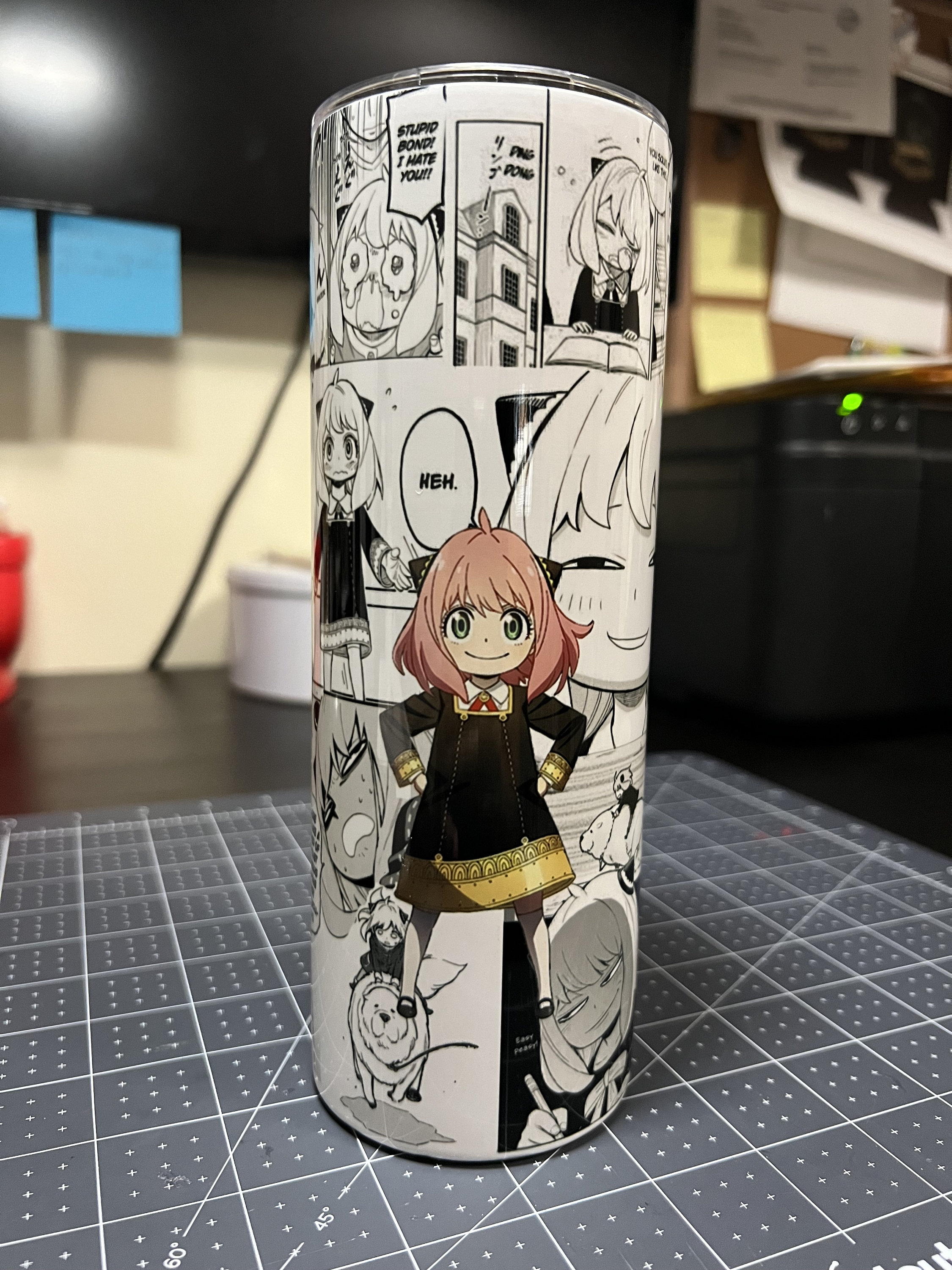 Anime It's All About Anya Panel 20 Oz Sublimated Straight Tumbler, Hot ...