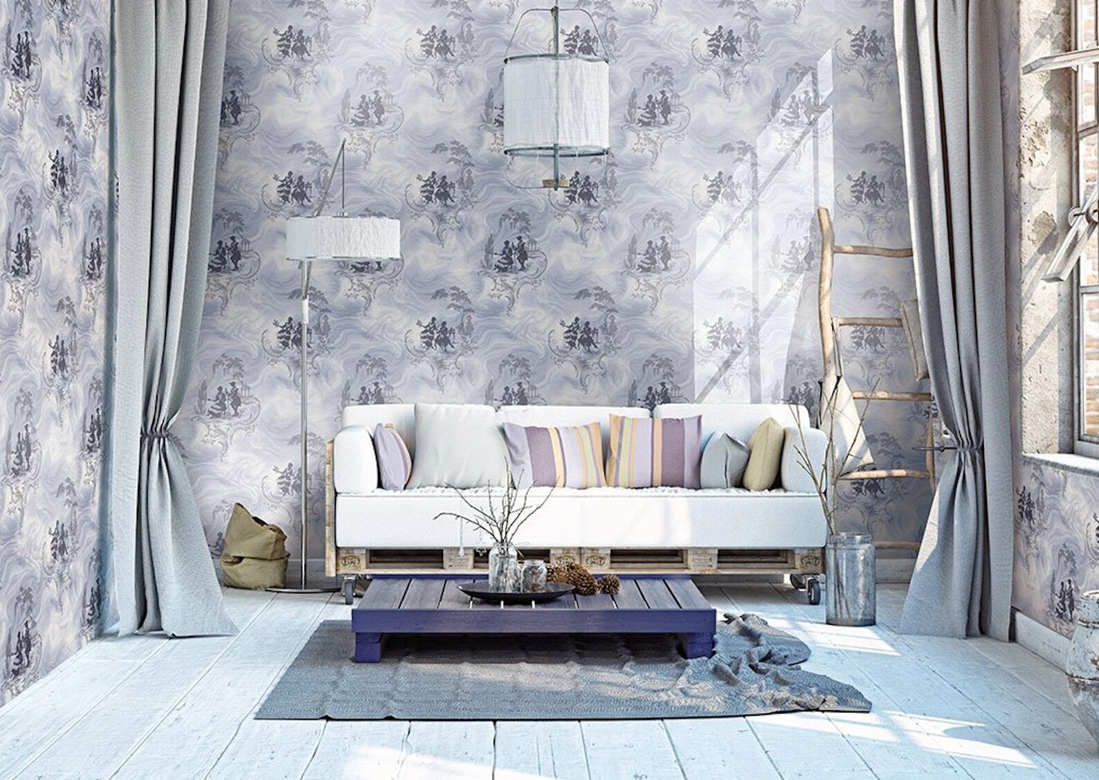 Modern Toile With a Dreamy Cloud Finish for the Perfect Date - Etsy