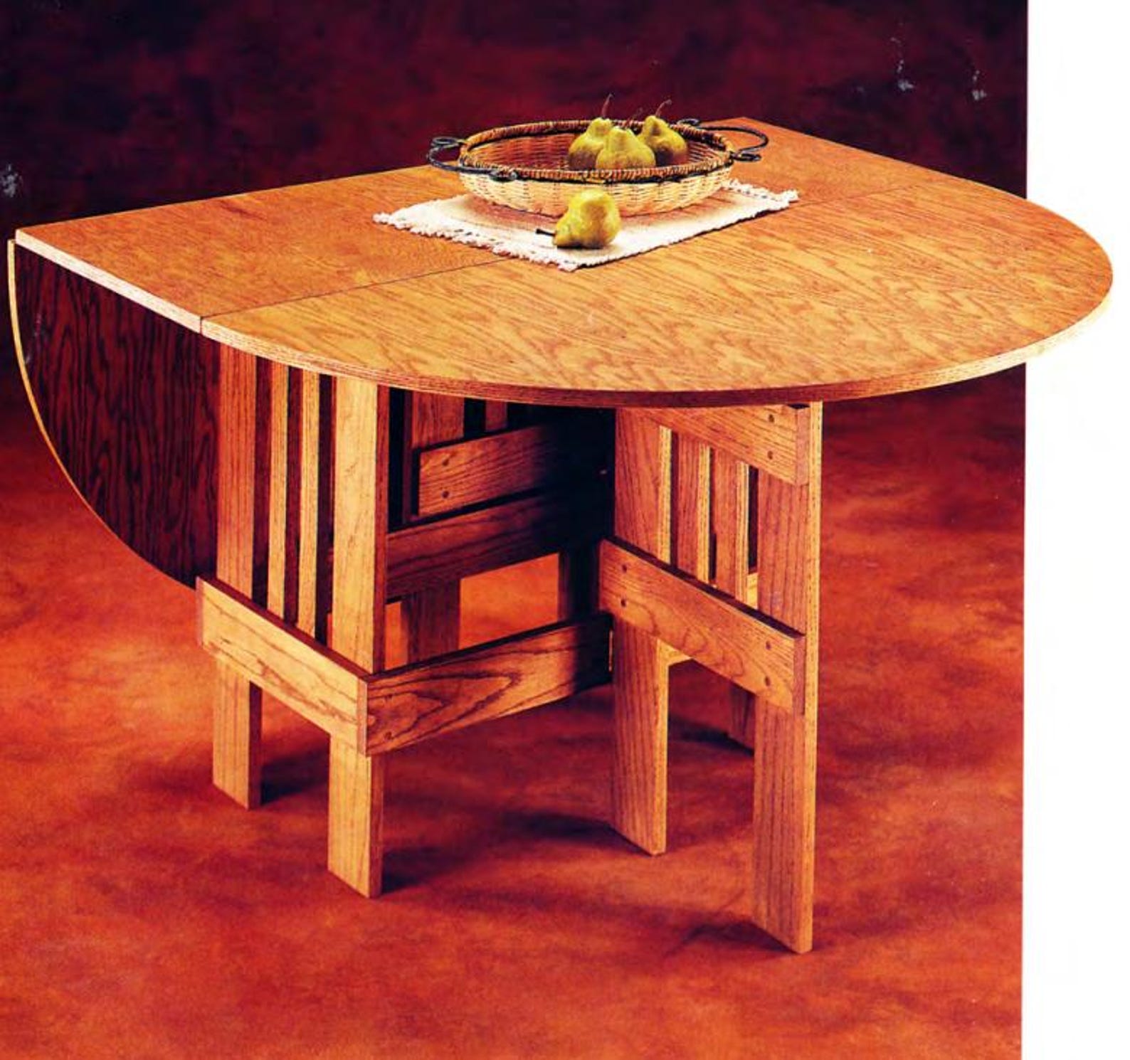 Gateleg Table Woodworking Plan - Etsy