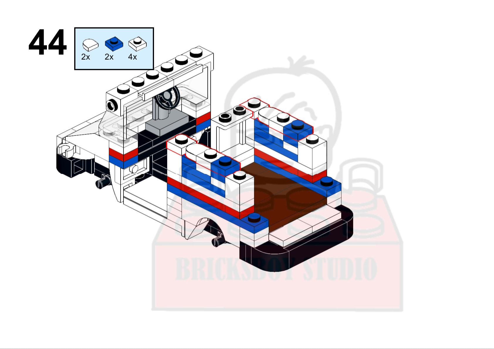 MOC #70 USPS Mail Truck Building Instruction ONLY - Etsy