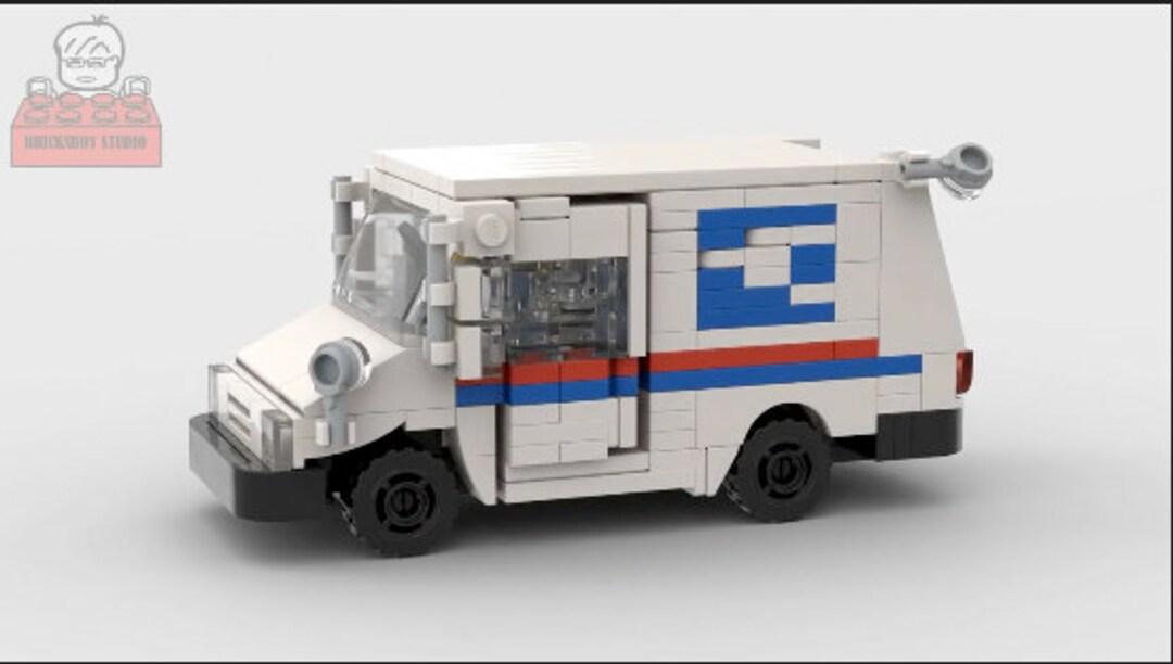 MOC #70 USPS Mail Truck Building Instruction ONLY - Etsy