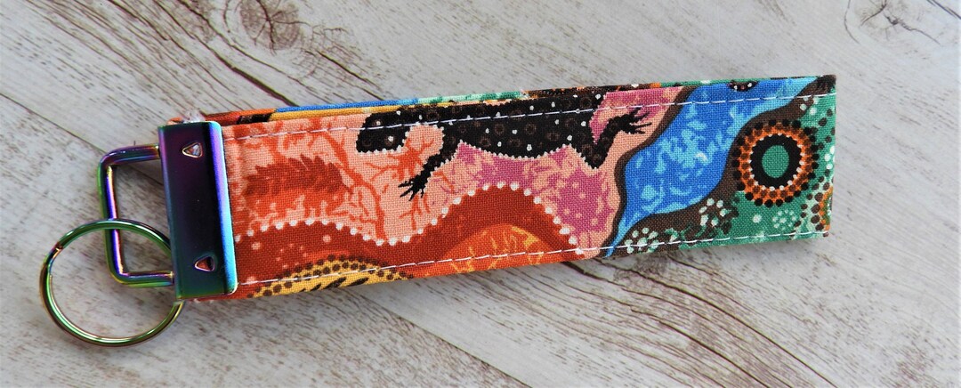 Australian Aboriginal Indigenous Fabric Key Fobs 3.2cm X 14.5cm - Etsy ...