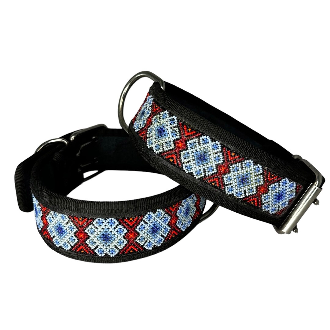 Mexican Huichol Artisanal Hand Made Pet Collars Wixarika - X-large - Etsy