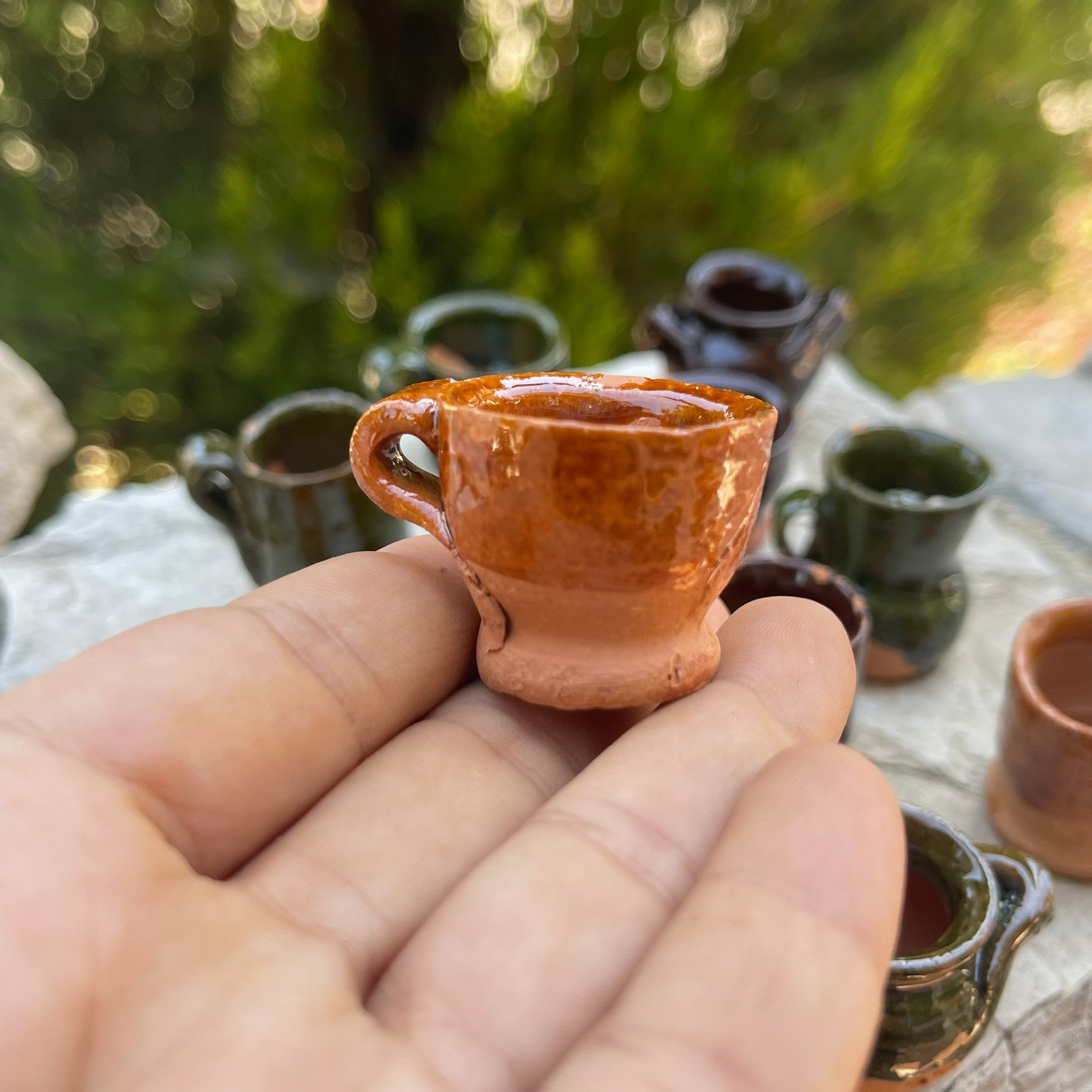 Mini Mexican Pottery Ceramic Mud Mugs Jarritos for Arts and - Etsy