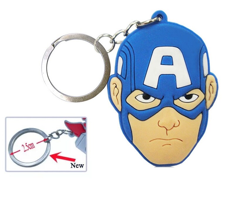 11 Superhero Party Favors Key Chains Spiderman Batman - Etsy