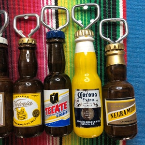 Mexican Imported Beer Shaped Bottle Opener, Corona Dos Equis, Negra ...