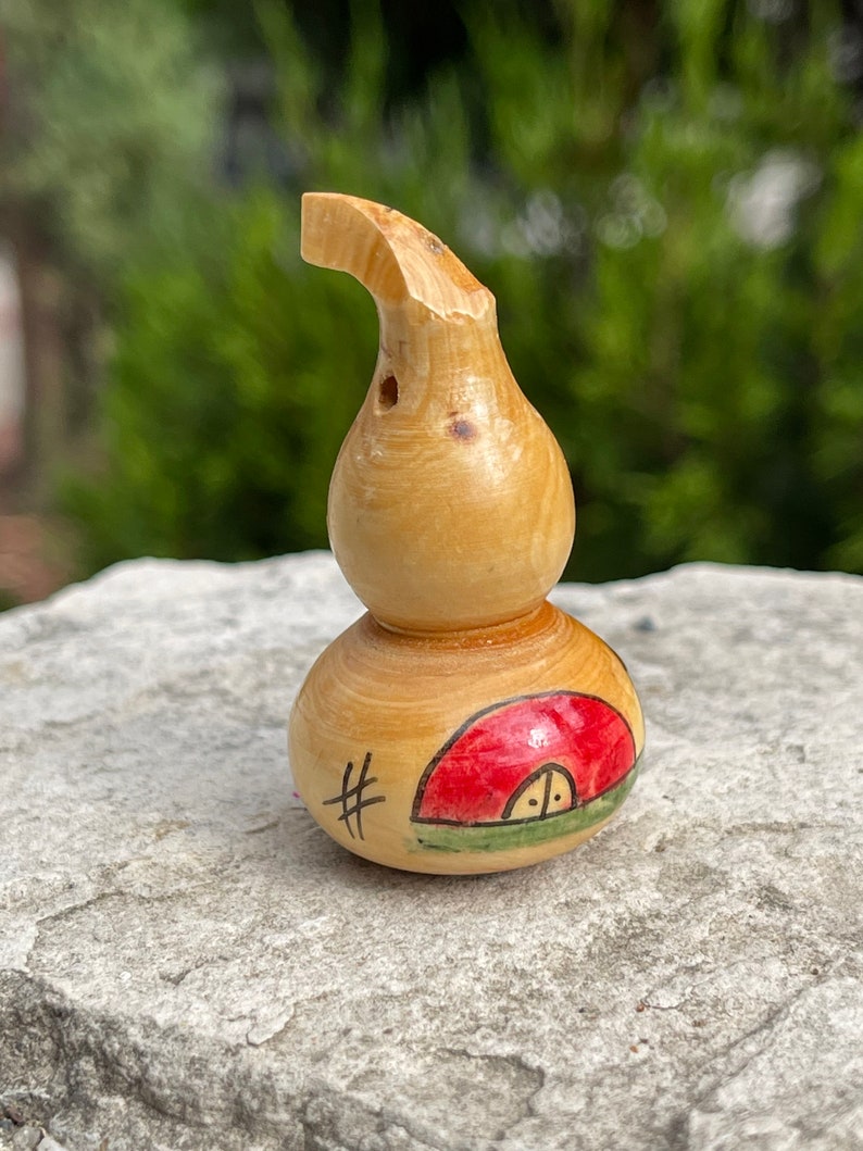 Miniature Mexican Inspired Gourd Canteen Bule For Arts and | Etsy