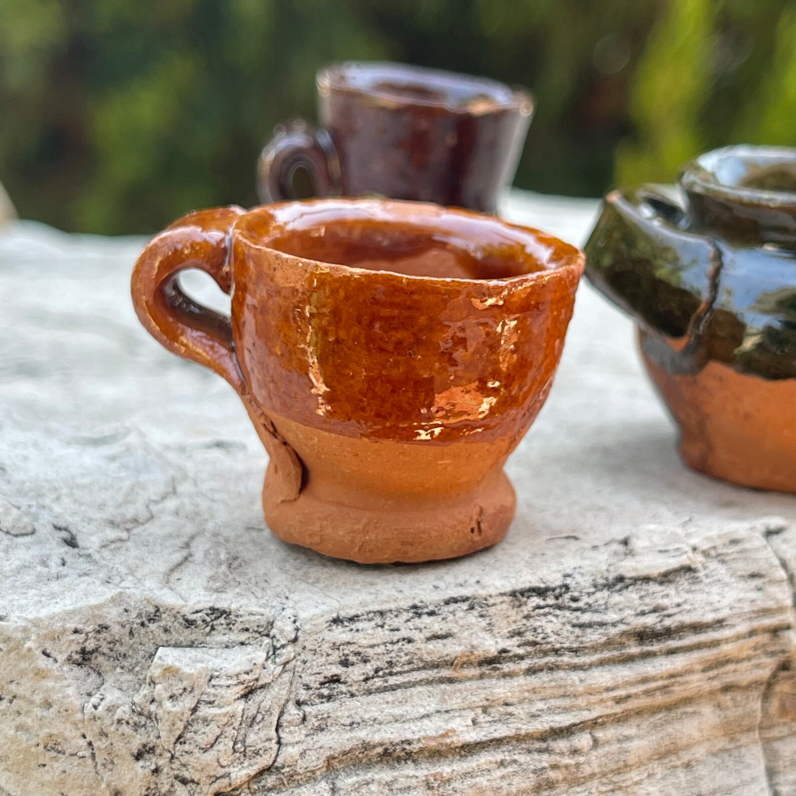 Mini Mexican Pottery Ceramic Mud Mugs Jarritos for Arts and - Etsy