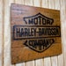 Harley Davidson Reclaimed Timber Sign - Etsy