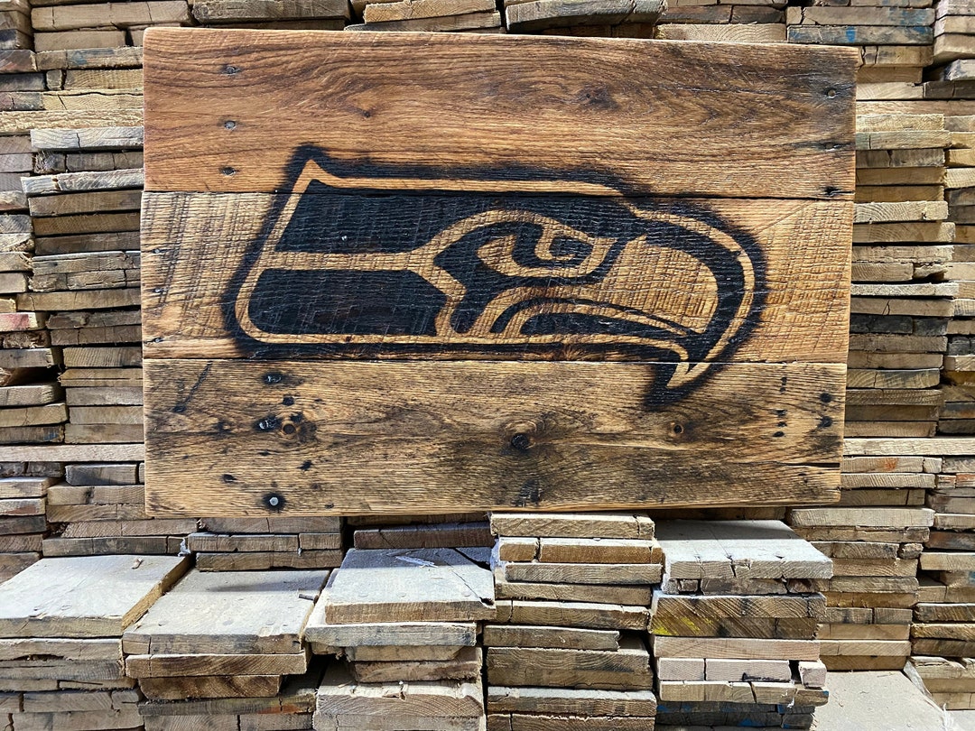 Seattle Seahawks Reclaimed Timber Sign - Etsy