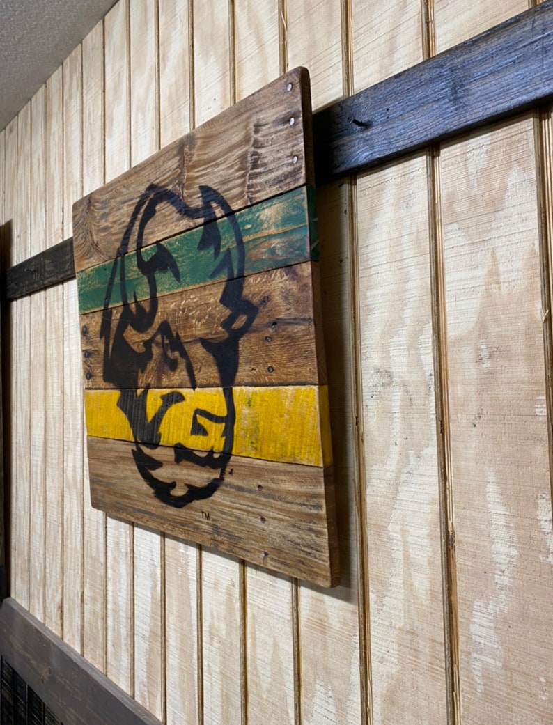 NDSU Bison Head Reclaimed Timber Sign Heritage Edition - Etsy