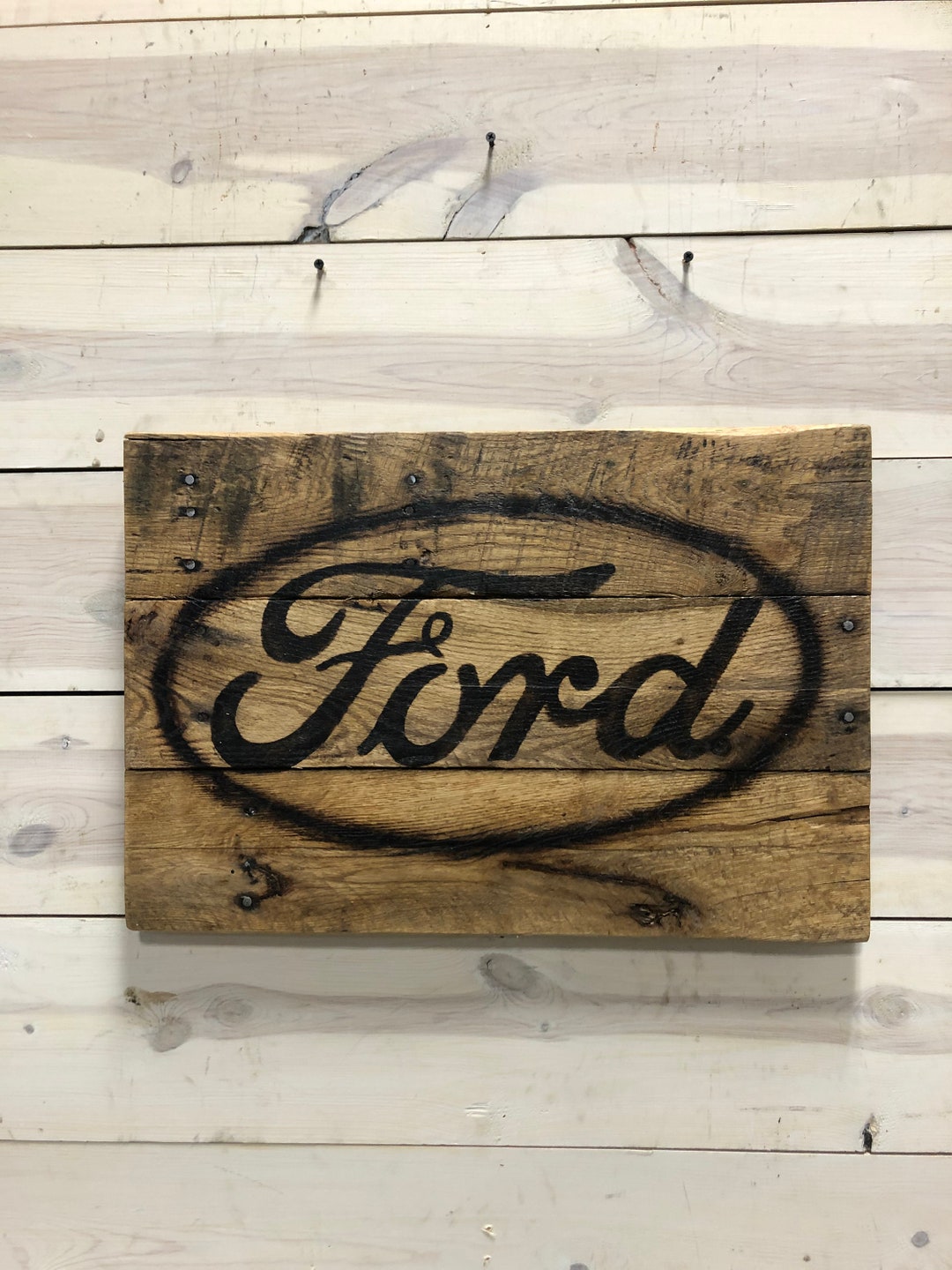 Ford Reclaimed Timber Sign - Etsy