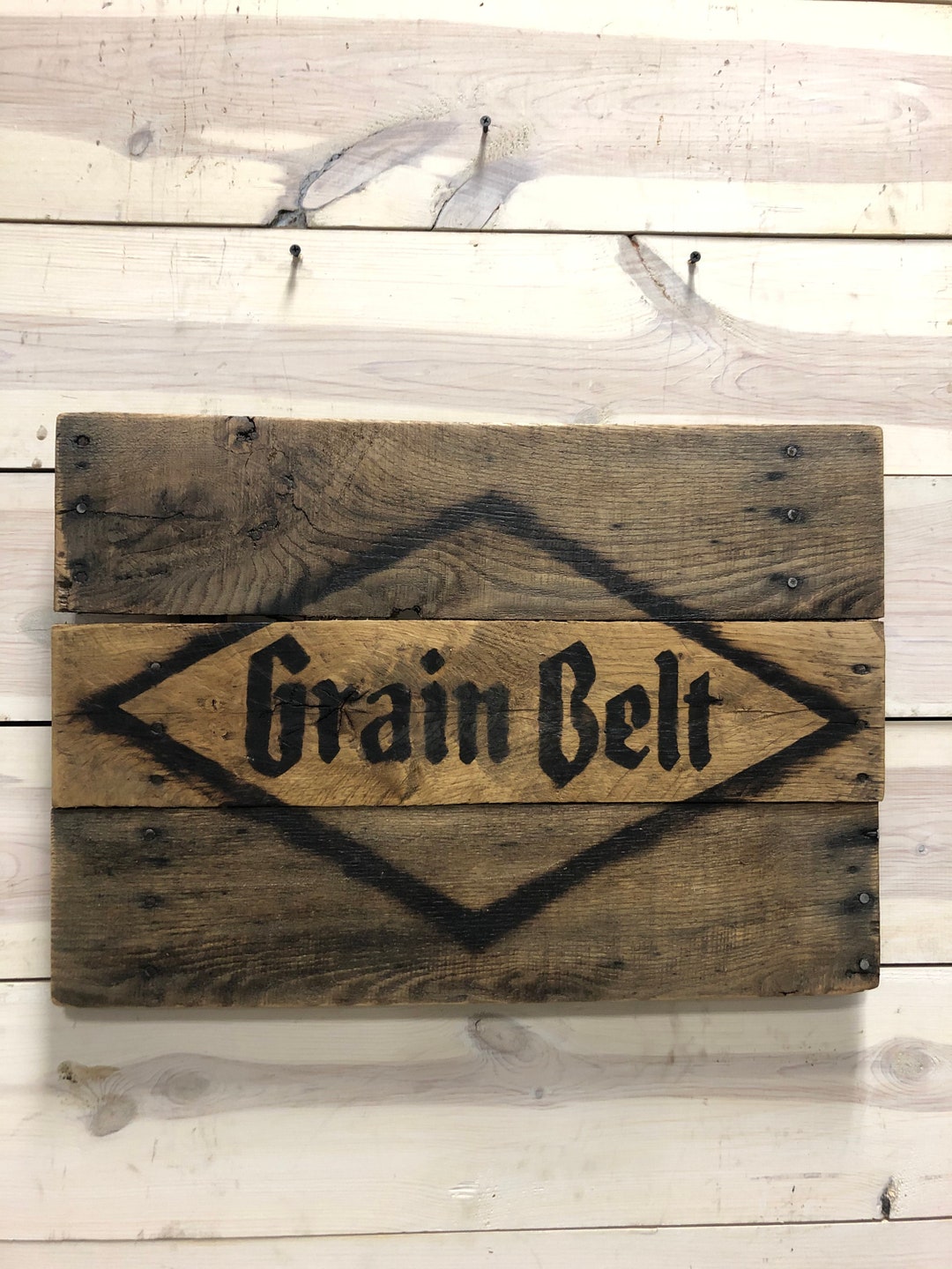 Grain Belt Reclaimed Timber Sign - Etsy