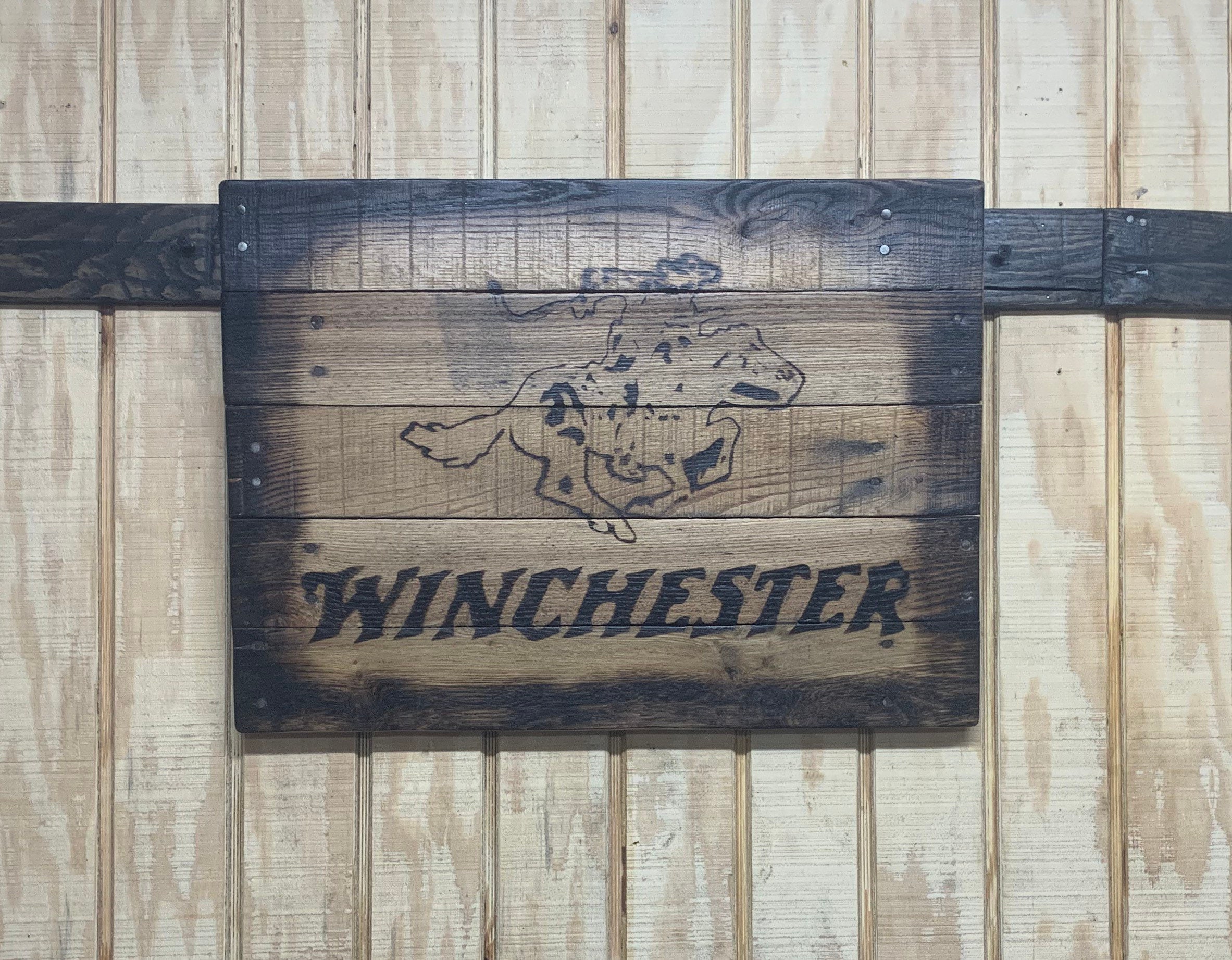 Winchester Reclaimed Timber Sign - Etsy