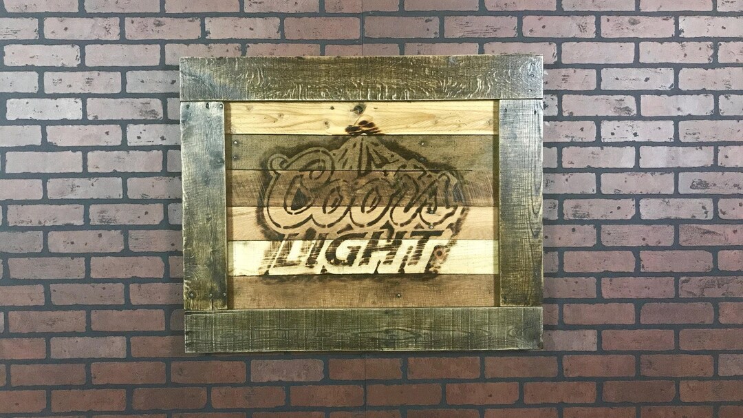 Coors Light Reclaimed Timber Sign - Executive Edition - Etsy