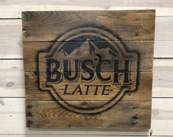 Busch Latte Sign - Etsy