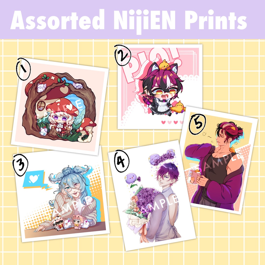 Assorted Nijien Art Prints | 5 X 7 Prints | Matte Photo - Etsy