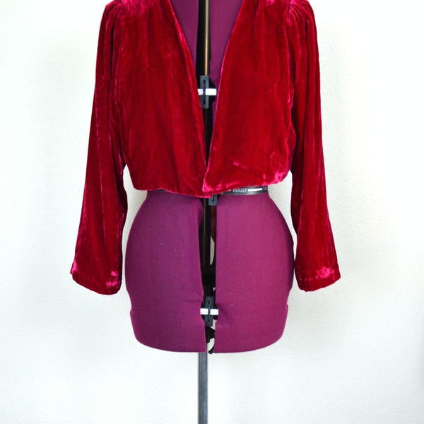 Red Bolero Jacket - Etsy