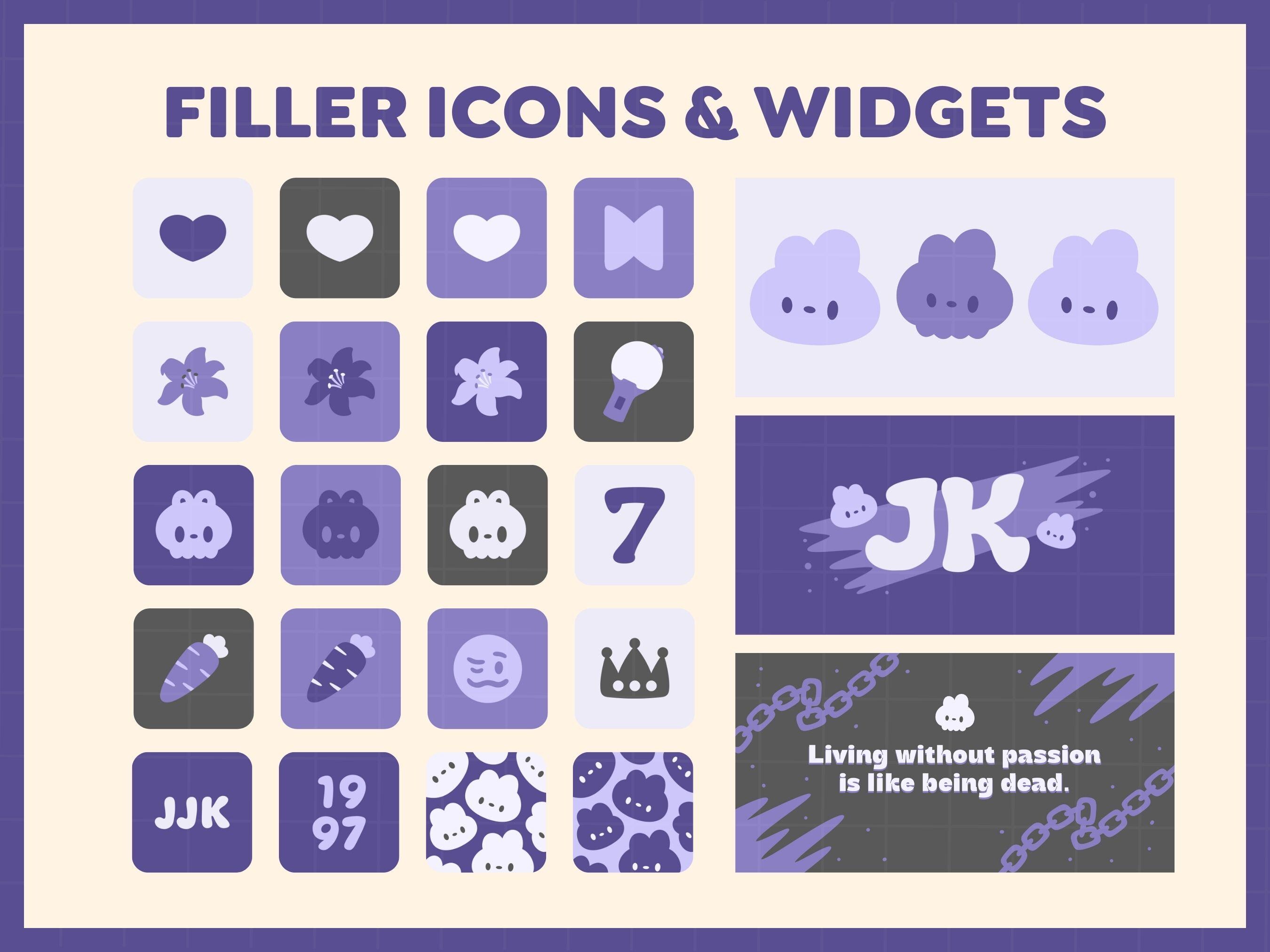 Kpop App Icons, Koocore Icon Pack, App Icons, Kpop Icons, Widgets ...