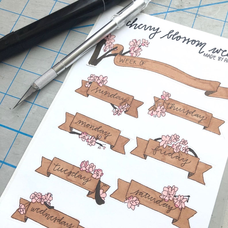 Printable Floral Planner Stickers [DIGITAL DOWNLOAD] - Etsy