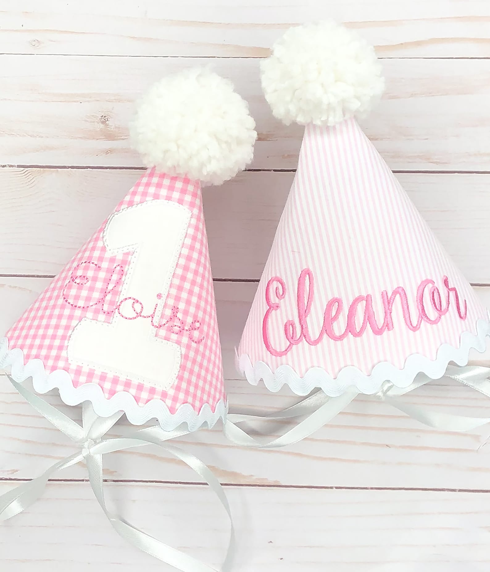 Personalized Birthday Party Hat, Pom Pom, Monogram, Name - Etsy