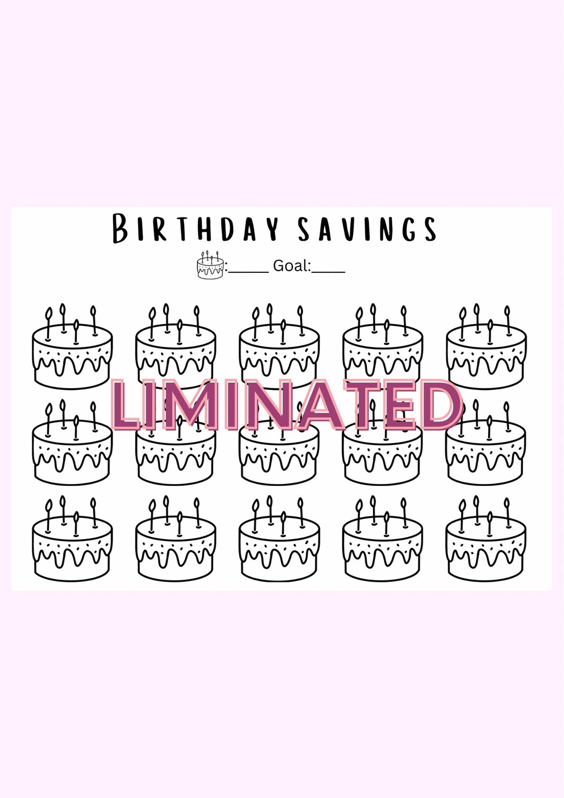 Birthday Fund Savings Challenge - Etsy