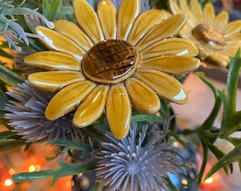 Ceramic Daisy, Daisy Clay, Daisy Gift, Daisy Pottery, White Daisies ...