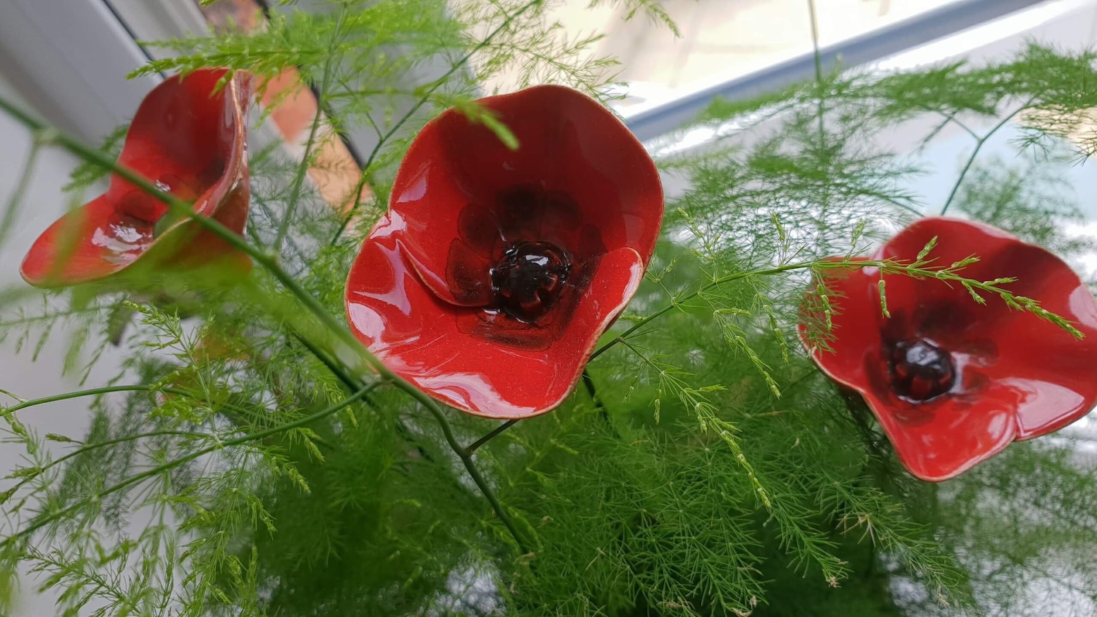Ceramic Poppy/ Medium Size | Etsy