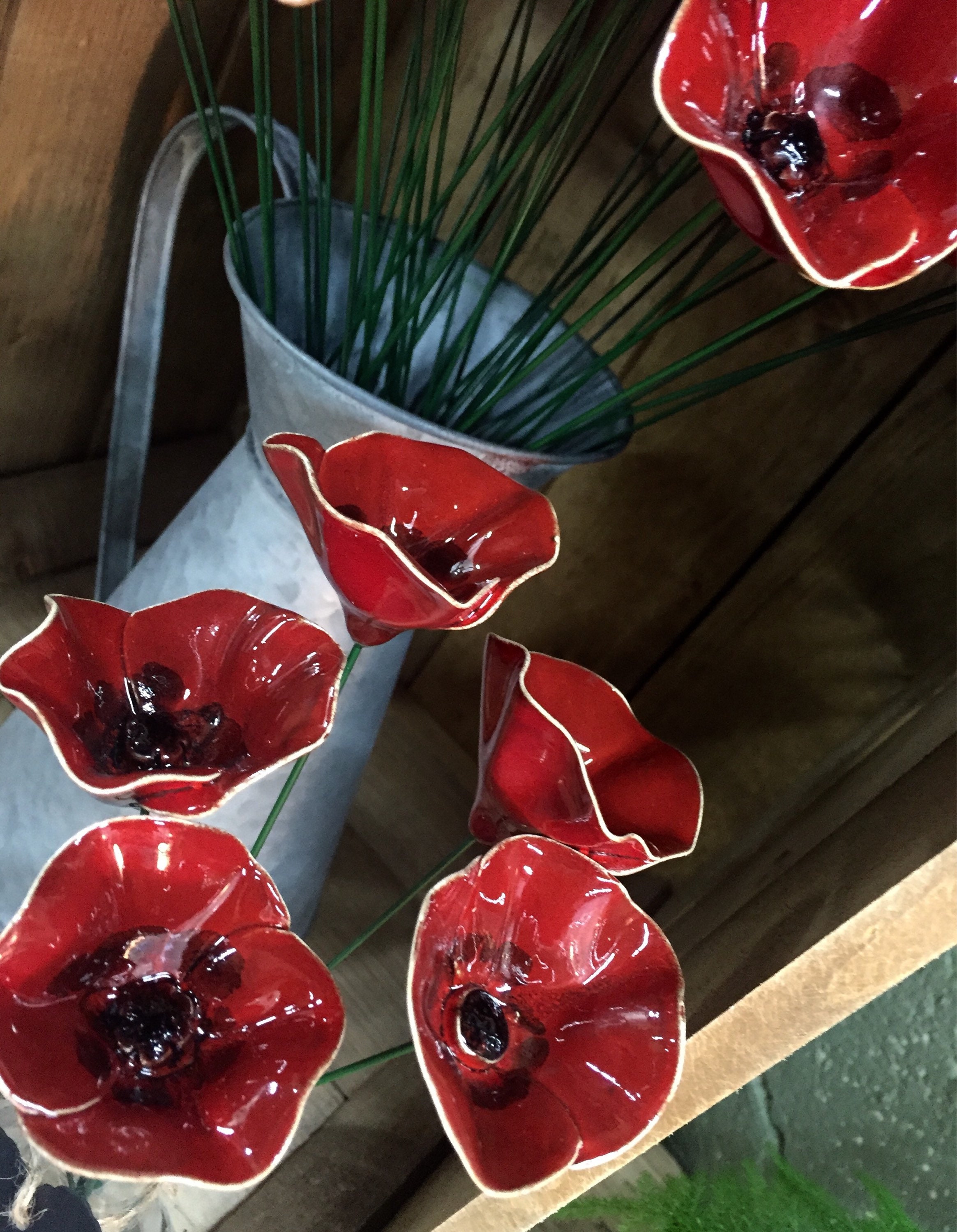 Ceramic Poppy/ Medium Size | Etsy