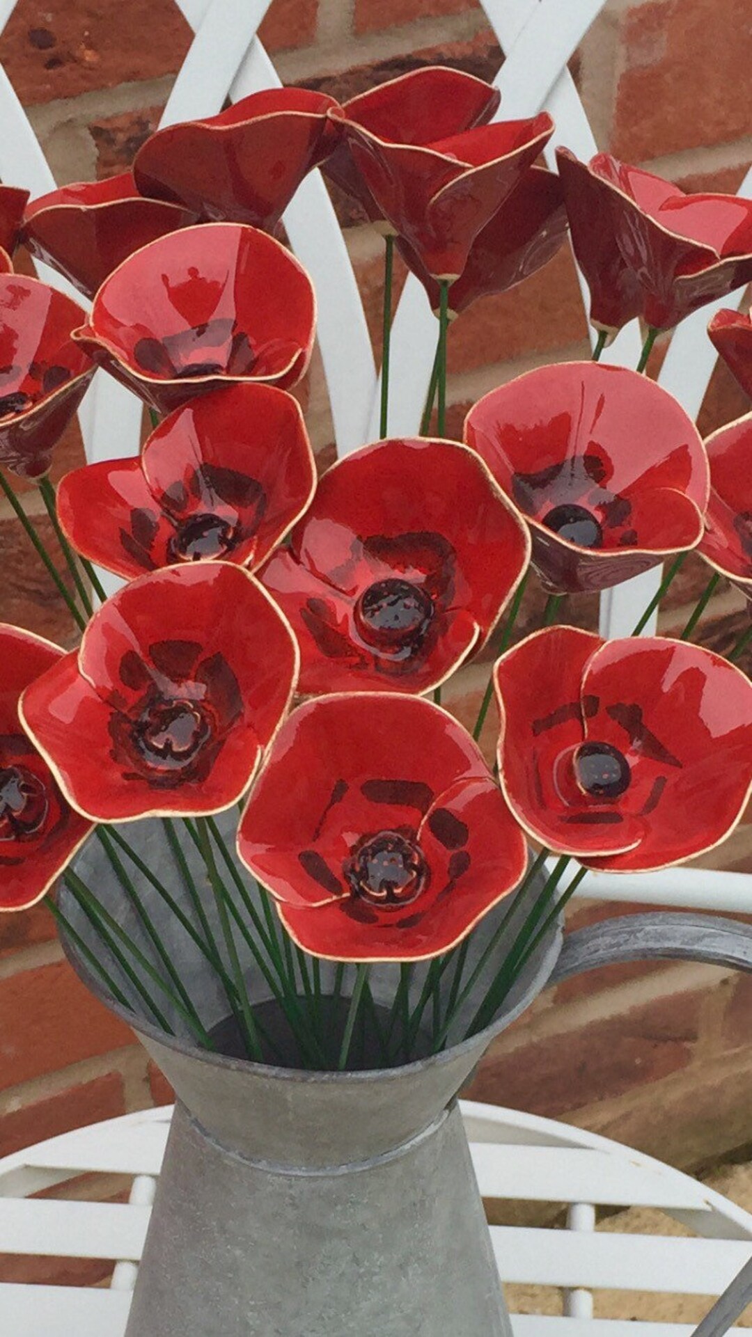 Ceramic Poppy/ Medium Size - Etsy