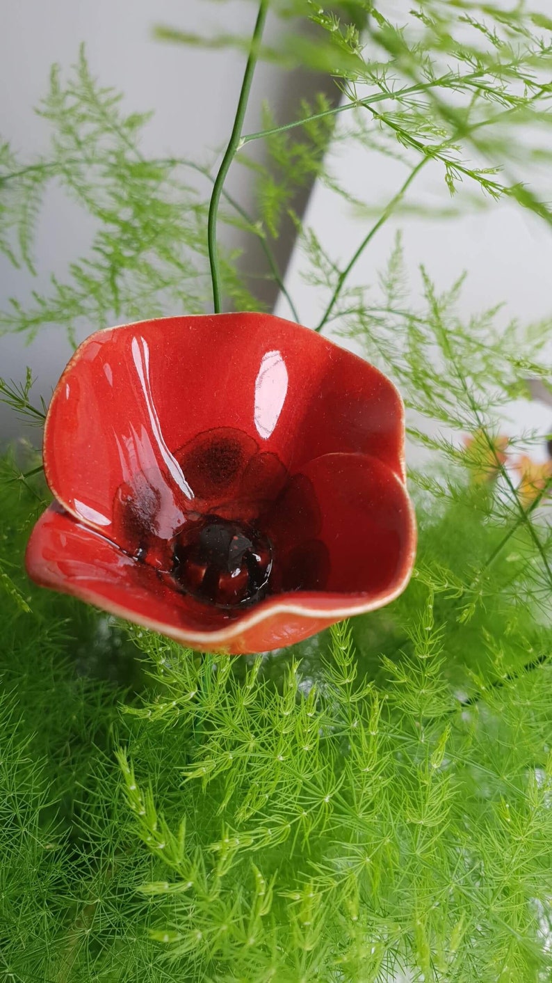Ceramic Poppy/ Medium Size | Etsy