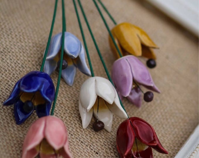 Ceramic Flower-tulip - Etsy UK