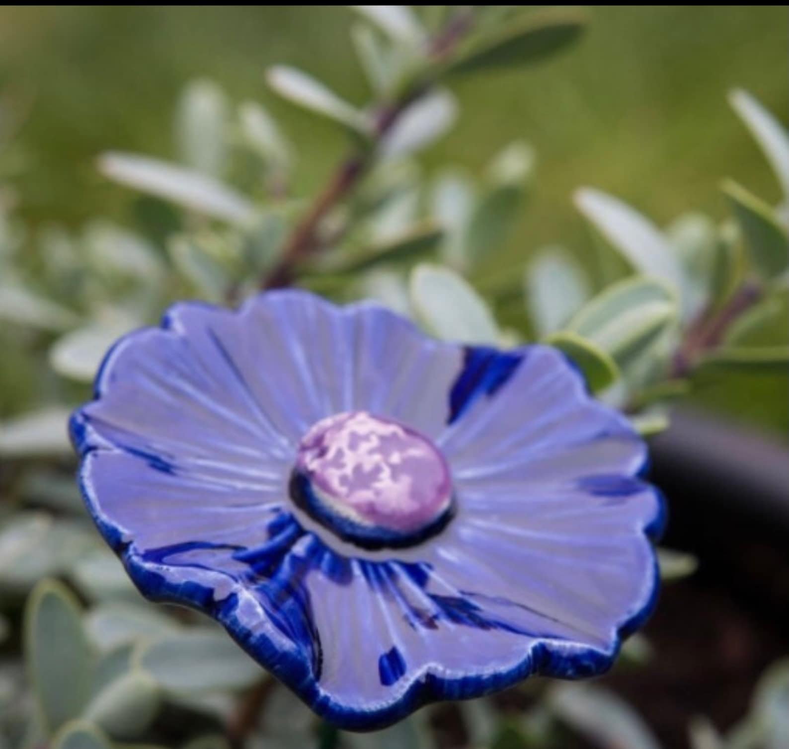 Ceramic Cornflower in Blue&white/ 2 Size Available - Etsy
